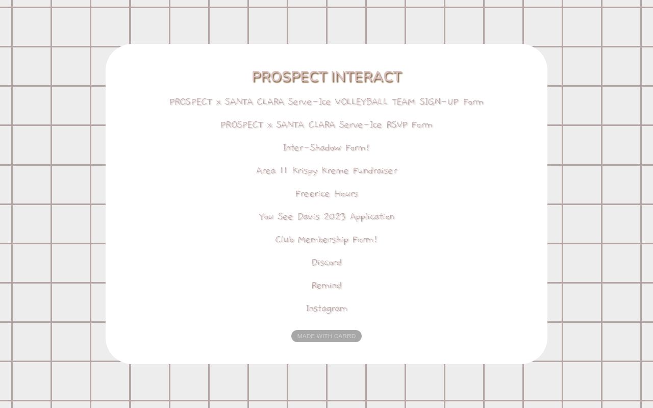 prospect interact carrd!